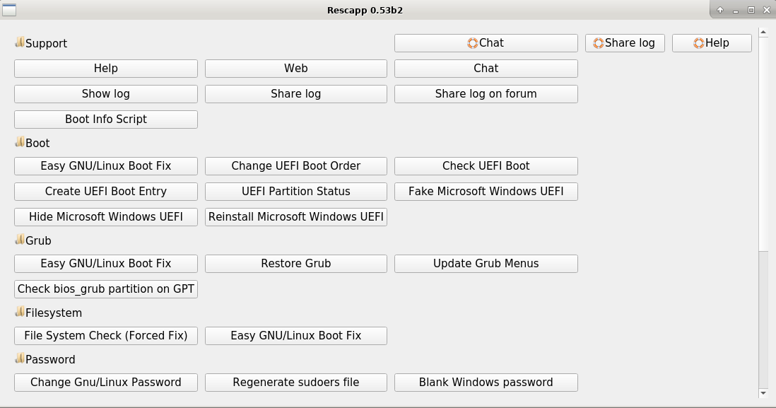 Rescatux 0.71-beta7 – Not a review